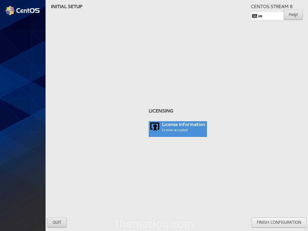 ติดตั้ง CentOS 8 Stream – MATLOG